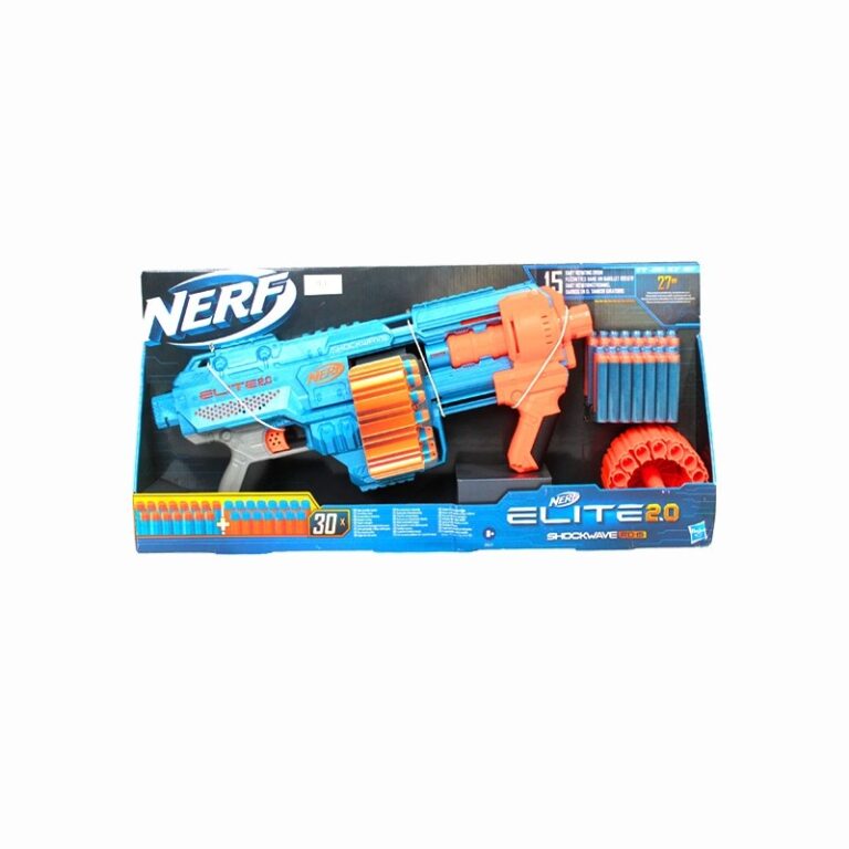 NERF Elite 2.0 Shockwave RD-15 Blaster – 30 Dart Drum - Kids & Moms